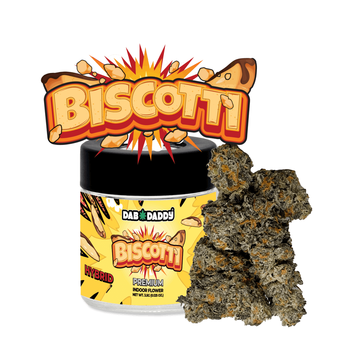 Biscotti Flower 3.5g Flowers : Dab Daddy