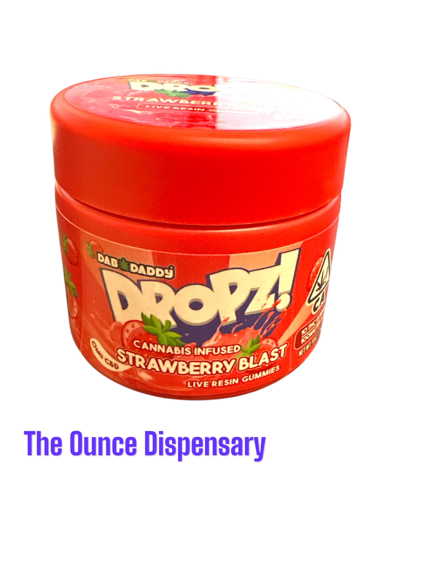 Strawberry Blast Gummies DROPZ! 2 Edibles : Dab Daddy